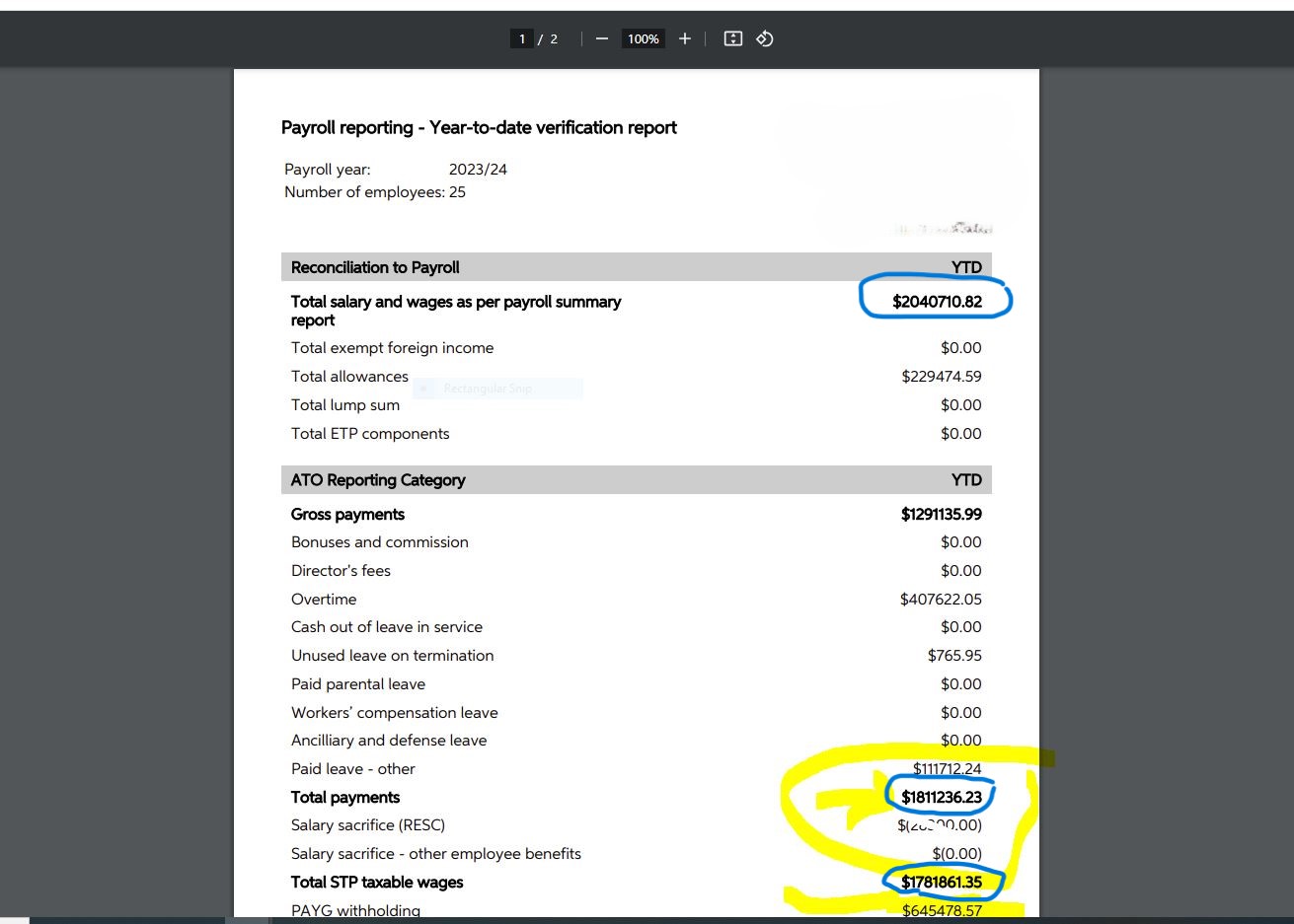 STP EOY Reports- Activity does not match Register | MYOB Community